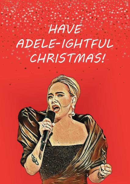 Adele Christmas card | thortful