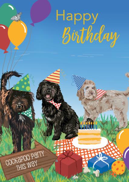 Cockapoo Birthday Card | thortful
