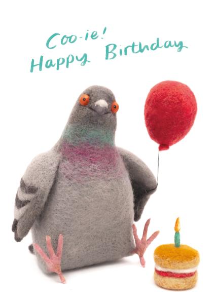 Coo-ie! Happy Birthday Pigeon Card | thortful