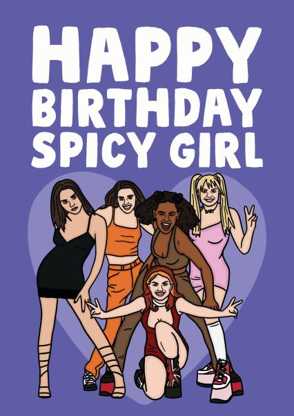 The spice girls birthday card 1000 | thortful