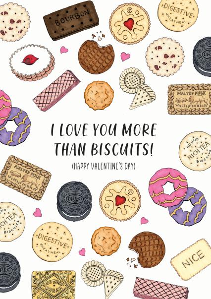 Valentines biscuit card | thortful