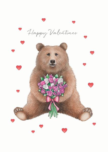 Bear Valentines Day Card | thortful