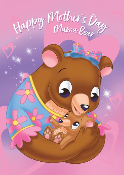 Happy Mother's Day - Mama Bear with Baby Card | thortful