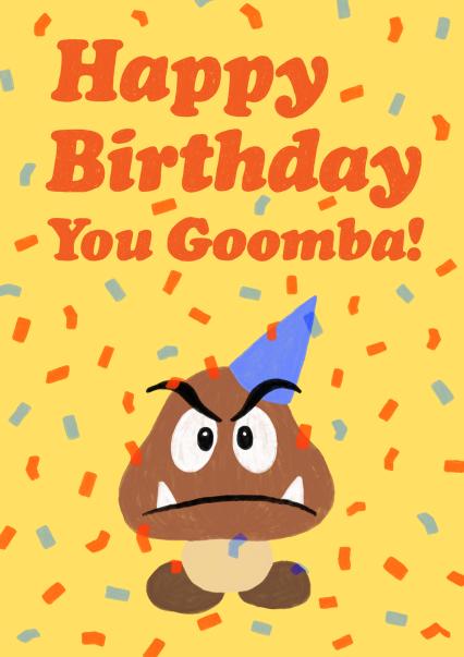Silly Goomba Birthday Card | thortful