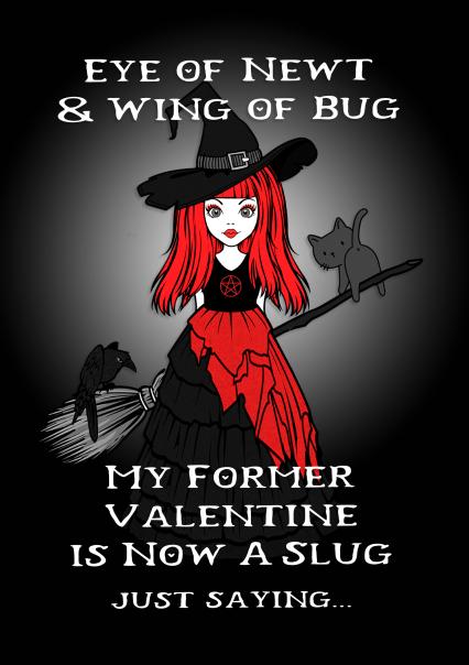 Cheeky Witch® Valentine's Day Card with a Witchy Warning | thortful
