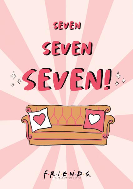 Monica 7 Friends tv show Valentine's Love Card | thortful