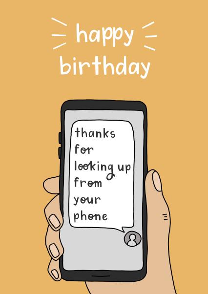 Phone birthday card | thortful