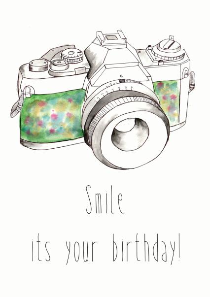 Smile its your birthday, camera card | thortful