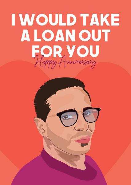 Tinder Swindler Anniversary Card | thortful