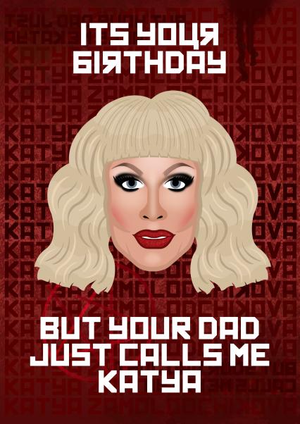 Katya Zamolodchikova - RuPaul's Drag Race Inspired Birthday Card | thortful
