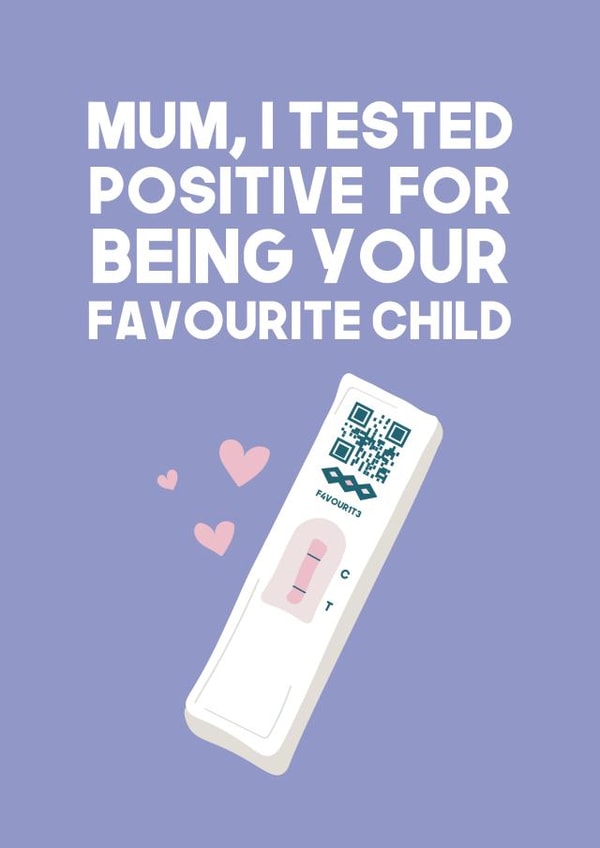 Tested Positive Mother's Day Card | thortful