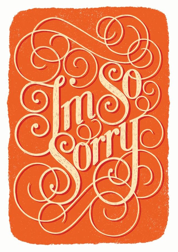 I'm Sorry card | thortful