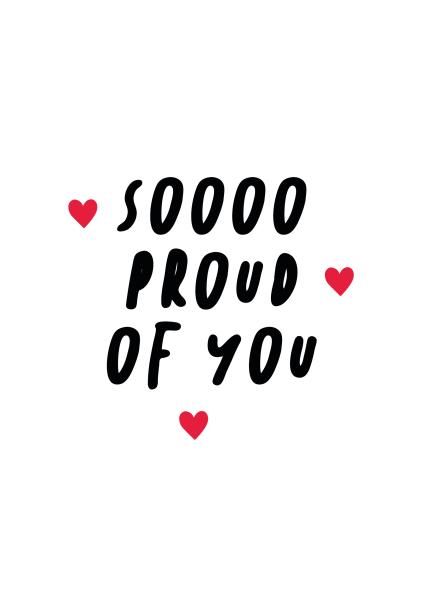 So Proud Of You Greeting Card | thortful