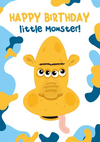 Happy Birthday little monster! card | thortful