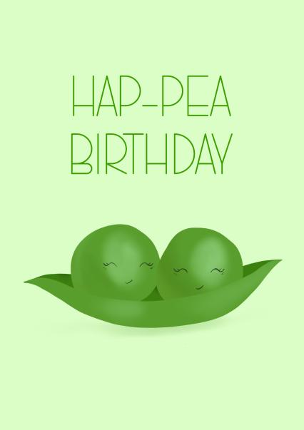 Hap-pea Birthday Card | thortful