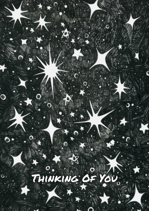 Look at the stars thinking of you card | thortful