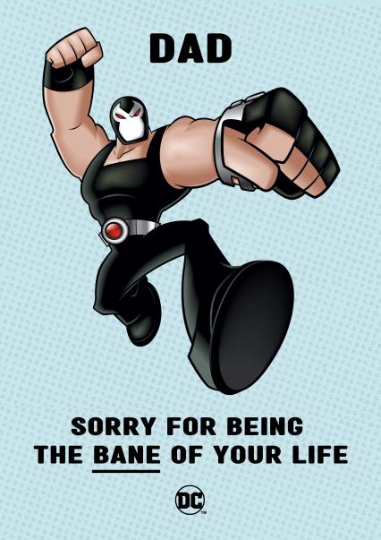 Funny Father's Day/Birthday Card - Bane - Batman | thortful