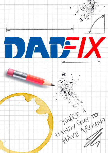 Funny DIY Fathers Day Card / Birthday Card - DadFix - Screwfix - You're ...