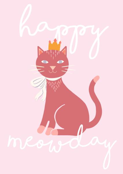 Happy Meowday cat birthday | thortful