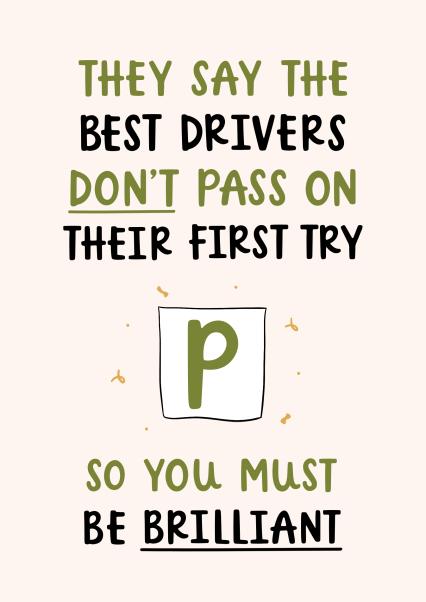 Best Drivers Congratulations Card | thortful