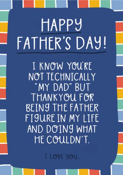 happy father's day to my father figure | thortful