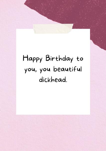 Inappropriate Offensive Birthday Card 1001 | thortful