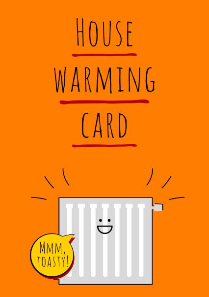 Funny Radiator New Home Card - House Warming Card | thortful