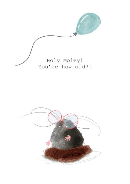 Funny Mole Birthday Card | thortful