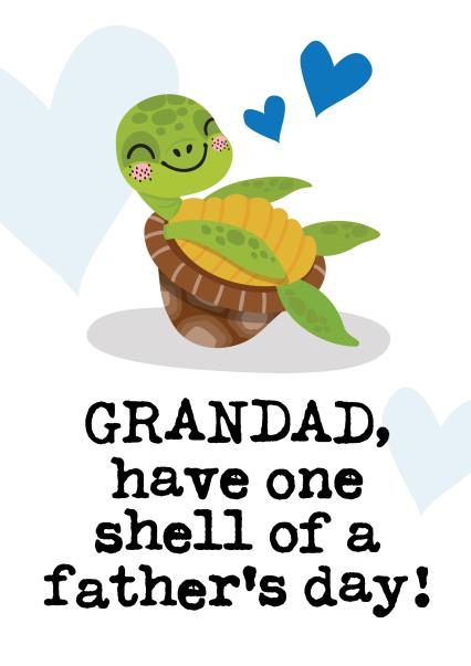 Grandad Turtle Cute Father's Day Card | thortful