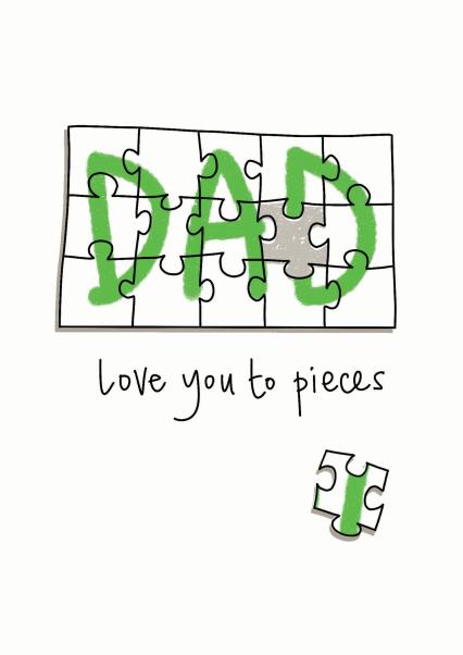 Fathers Day jigsaw card | thortful