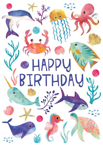 Sea Themed Birthday Card | thortful