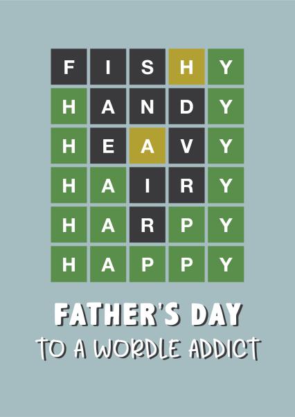 Funny Fathers Day Card - Dad - Wordle - Happy Father's Day To A Wordle ...