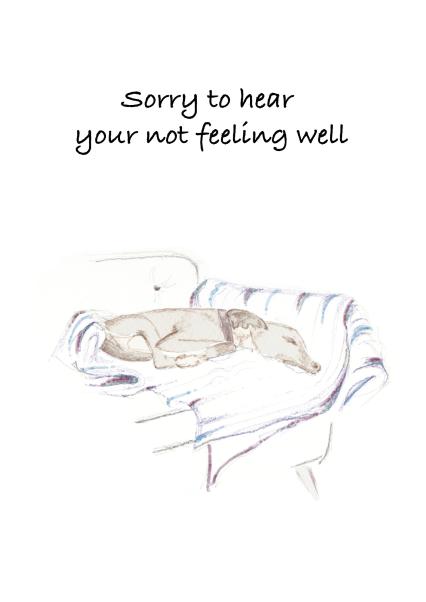 Sorry to hear your not feeling well. Get well card | thortful