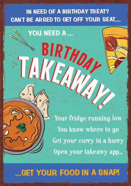 Takeaway Birthday Card | thortful