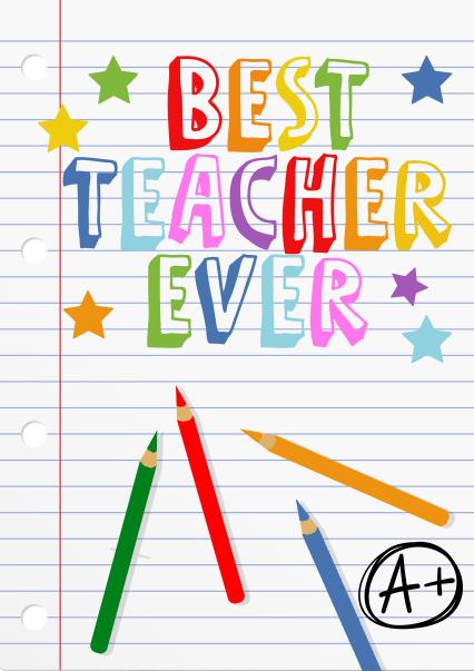 Best Teacher Ever Card | thortful