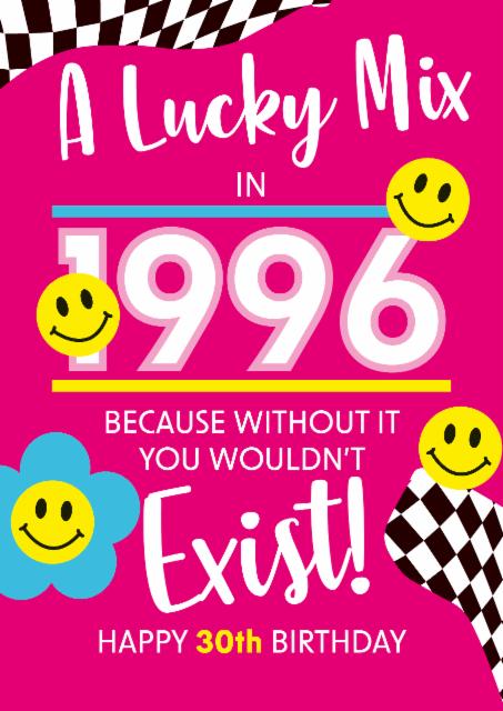 1995 30th Birthday card | thortful