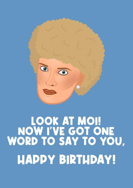 Look at Moi! Kath and Kim Birthday Greetings Card | thortful
