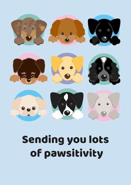 Positivity dog card | thortful