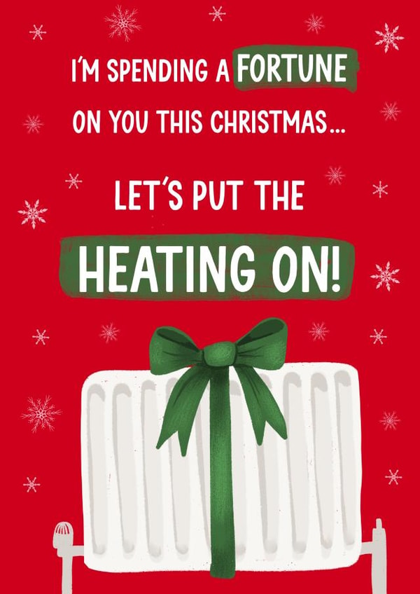 Funny Topical Heating on Christmas Card for Wife | thortful