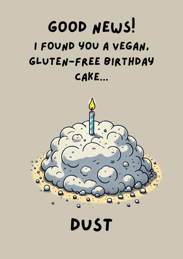 Birthday Card For The Vegan, Gluten-free Person In Your Life. | thortful