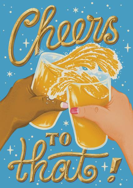 Cheers To That - Fun Congratulations Card For A Friend | thortful