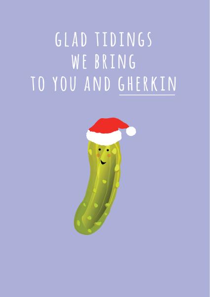 A funny, cute, pun Christmas card. | thortful