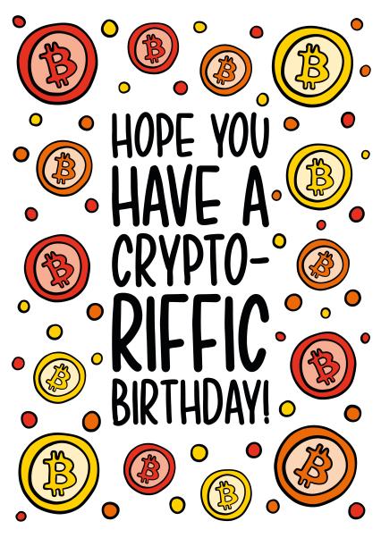 Crypto Birthday Card | Funny Bitcoin Birthday Card | thortful