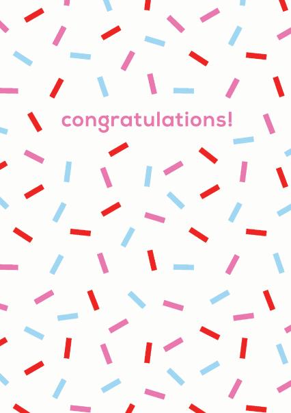 Congratulations Confetti Celebration Card | thortful