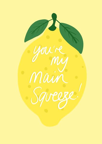 Cute lemon valentines card | thortful