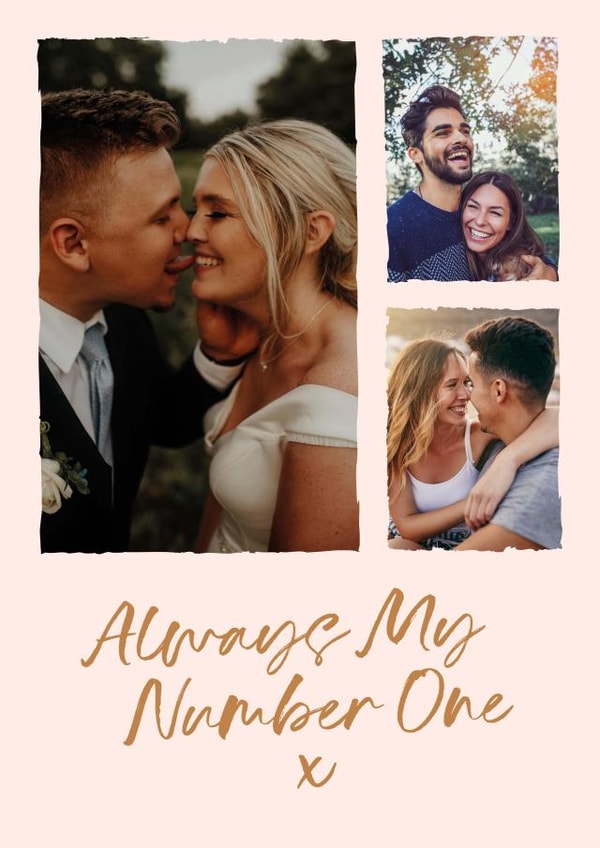 husband wife Anniversary Personalised Photo Card 17659 | thortful