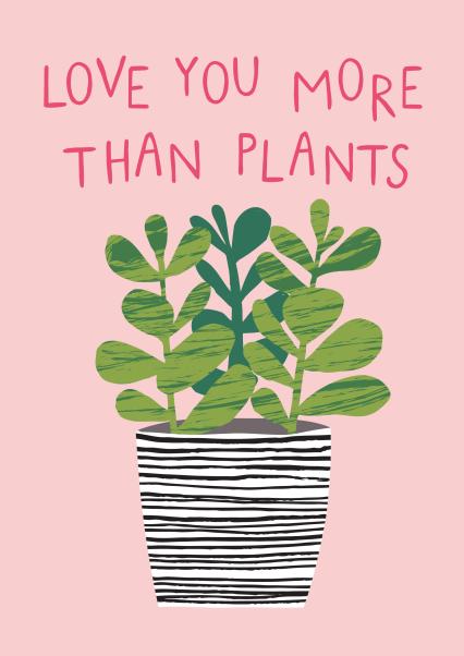Plant-lover Valentines card | thortful