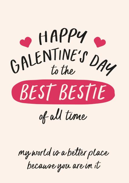 Valentine's Day Card - Galentine's - Best Bestie | thortful
