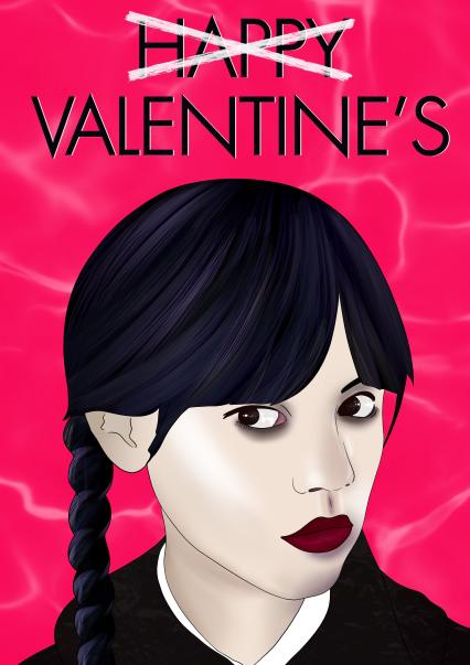 Wednesday Addams Valentine’s Card - For Significant Other - Addams ...