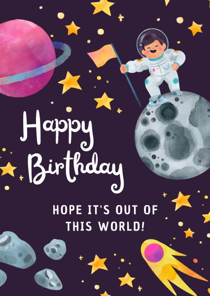 Out of this World! Space themed Birthday for a Special Astronaut | thortful